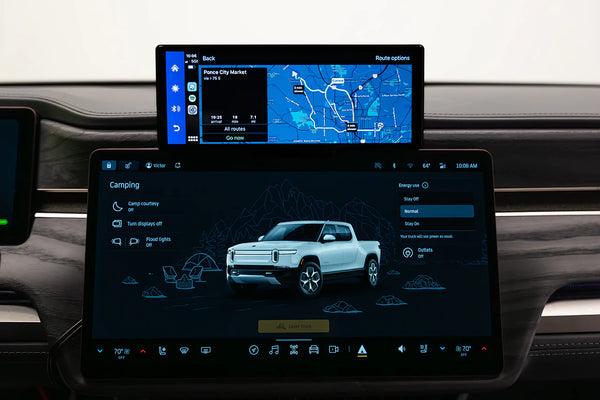 Rivian R1T / R1S CarPlay Smart Screan by Team 1EV - Auto Dimming Instr ...