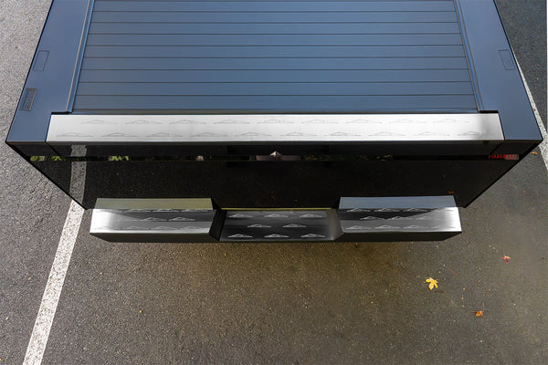 Tesla Cybertruck Stainless Steel Rear Bumper & Tailgate Protection Pla ...