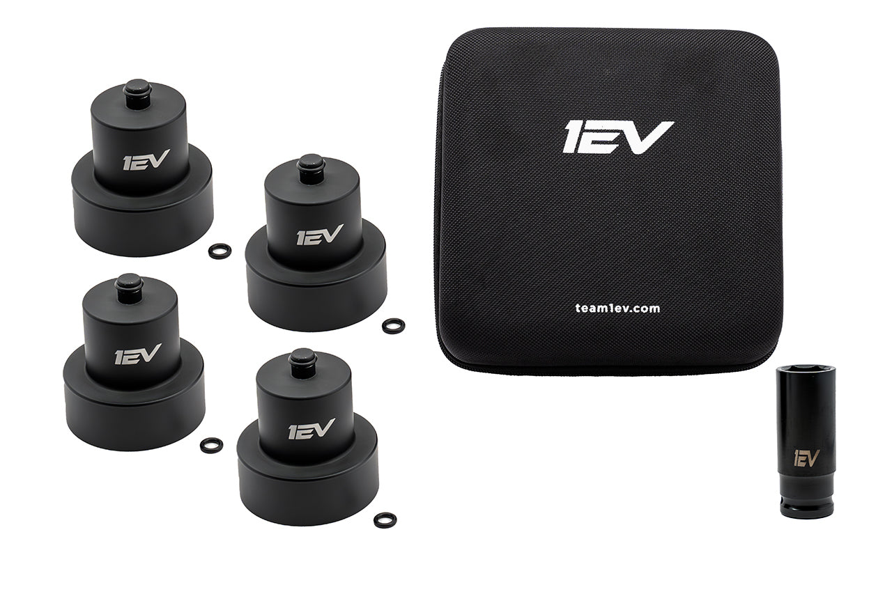 Rivian R1T / R1S Jack Pad Pucks - Scout Series Billet Aluminum Heavy D ...