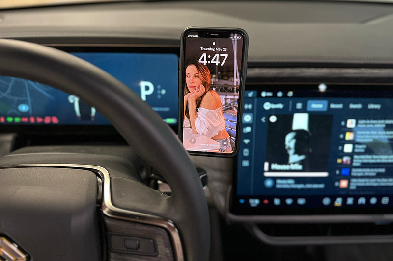 Ford Mustang Mach-E Adjustable MagSafe Apple iPhone Mount & Wireless C ...
