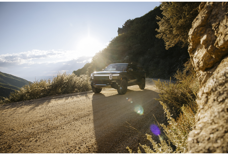 Voltaic 20" Flow Forged Wheel by Black Rhino & Tire Package for Rivian ...