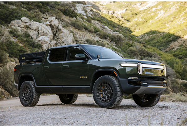 Voltaic 20" Flow Forged Wheel by Black Rhino & Tire Package for Rivian ...