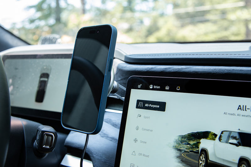 Ford Mustang Mach-E Adjustable MagSafe Apple iPhone Mount & Wireless C ...